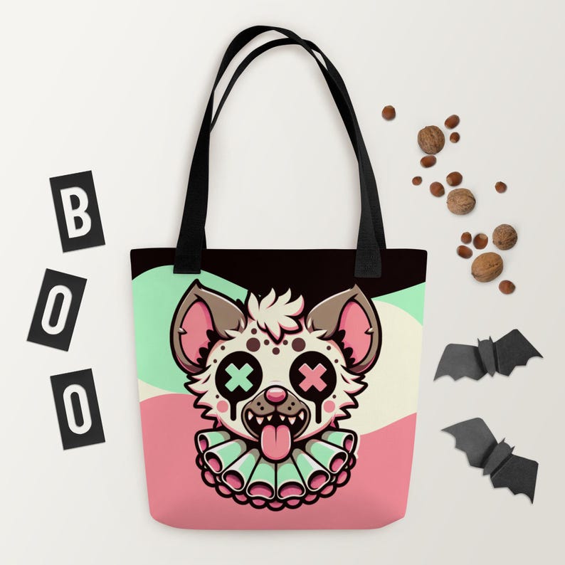 Pastel Goth Hyena Clown Tote Bag - Weirdcore Grunge Fashion - Etsy UK