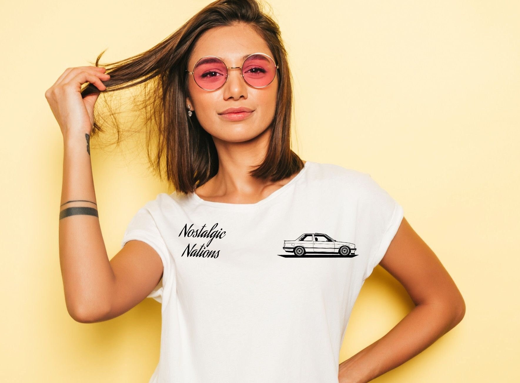 BMW E30 T-shirt, M3, 3 Series, 3er, Logo, Stylish and Nostalgic From ...