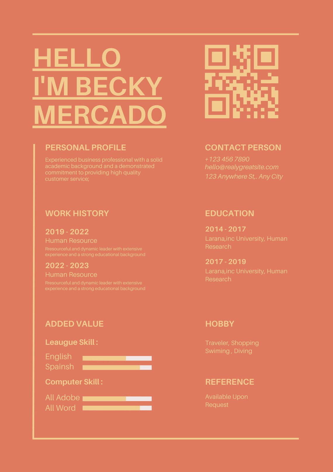 Resume Template, Cv Design Canva and Illustrator, Best Cv Resume Layout ...