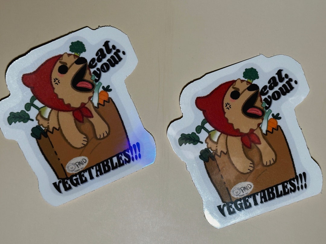 Eat Your Vegetables Sticker - Etsy
