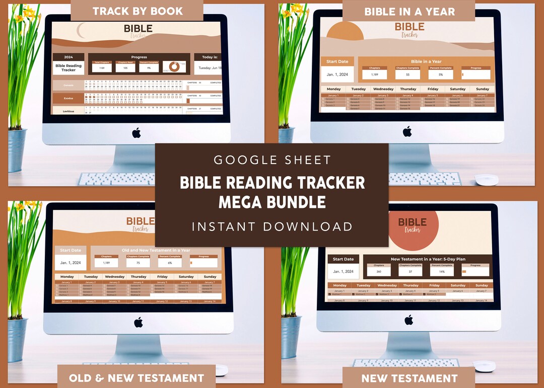 Bible Reading Tracker for Google Sheets Bible Reading Plans Track Old ...