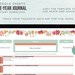 Five-year Journal for Google Sheets, Journal Your Reflections Using ...