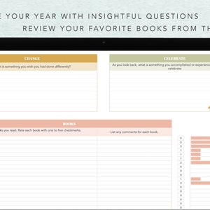 End of Year Review for Google Sheets and PDF, Annual Highlights and ...