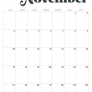 Retro 70's Calendar - Printable! - Etsy
