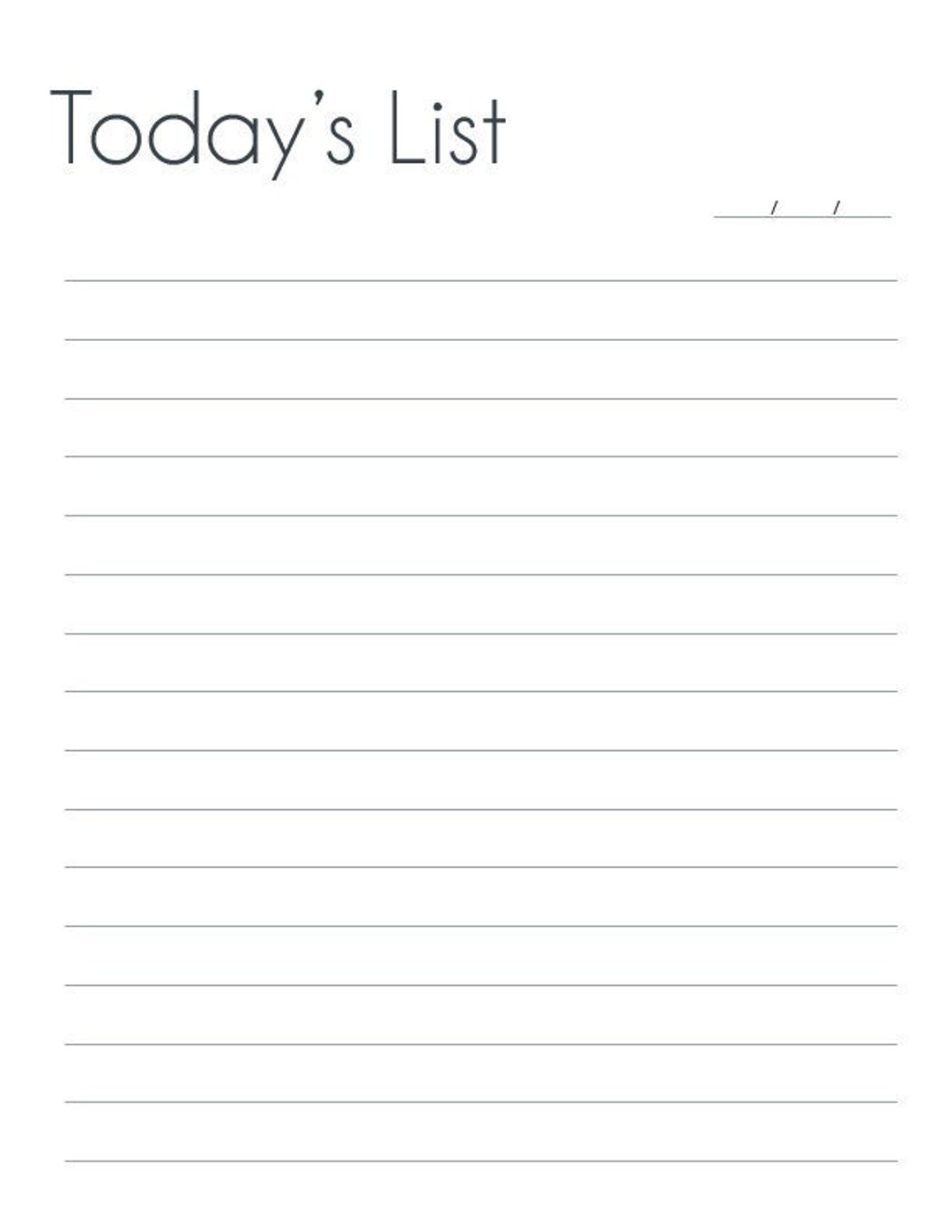 Crisp Clean Today's List Printable - Etsy