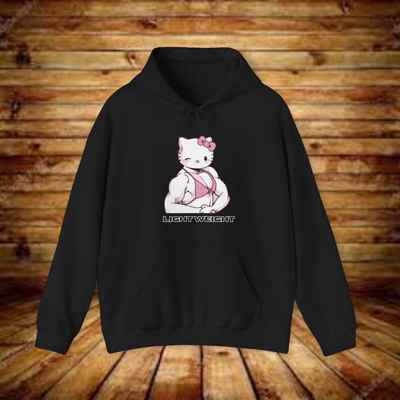 Hello Kitty Buff Bodybuilder Workout Gym Bulking Protein Powder Lifting ...