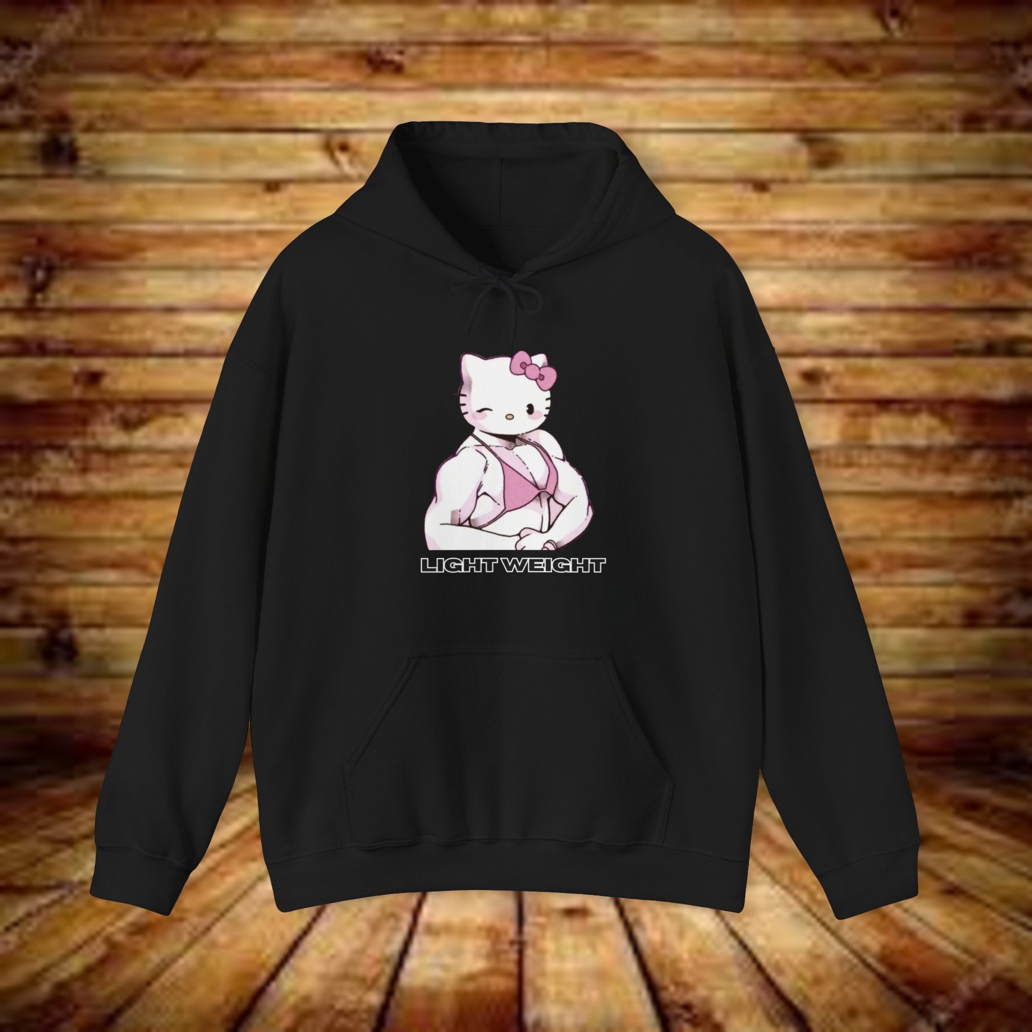 Hello Kitty Buff Bodybuilder Workout Gym Bulking Protein Powder Lifting ...