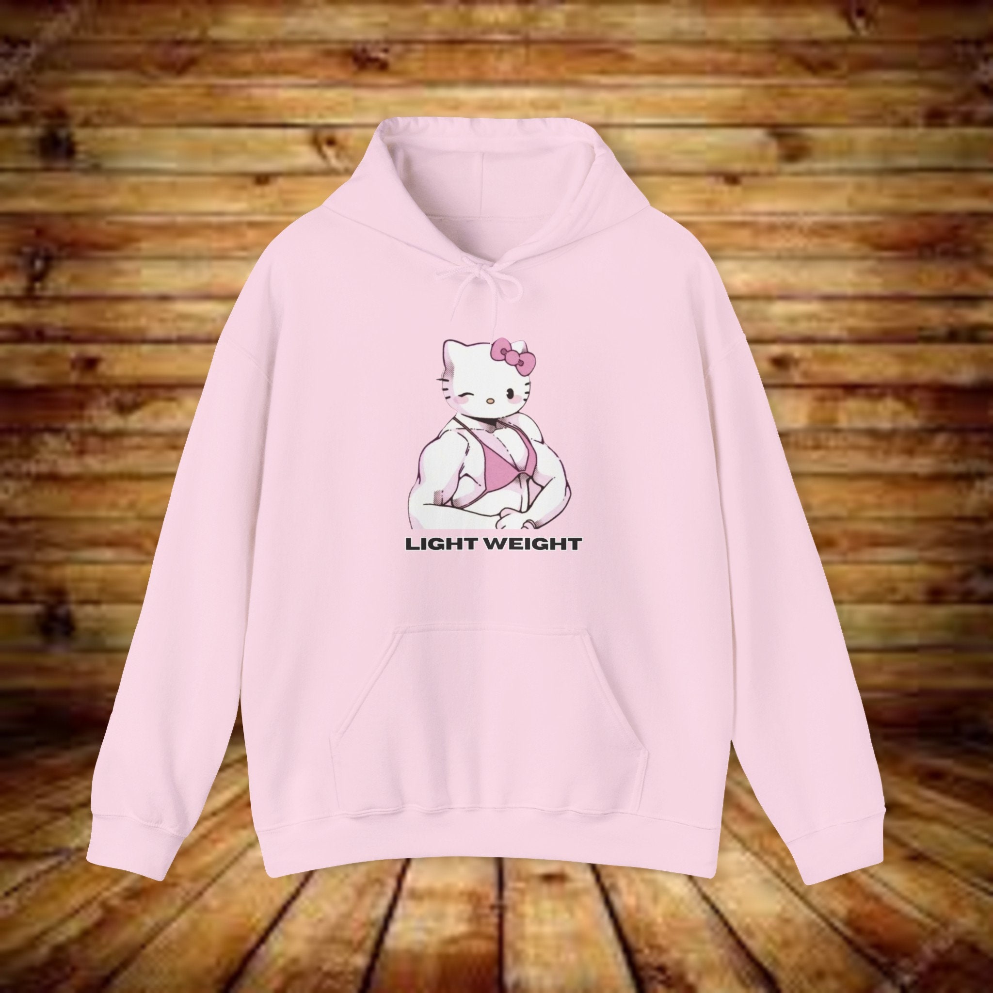 Hello Kitty Buff Bodybuilder Workout Gym Bulking Protein Powder Lifting ...