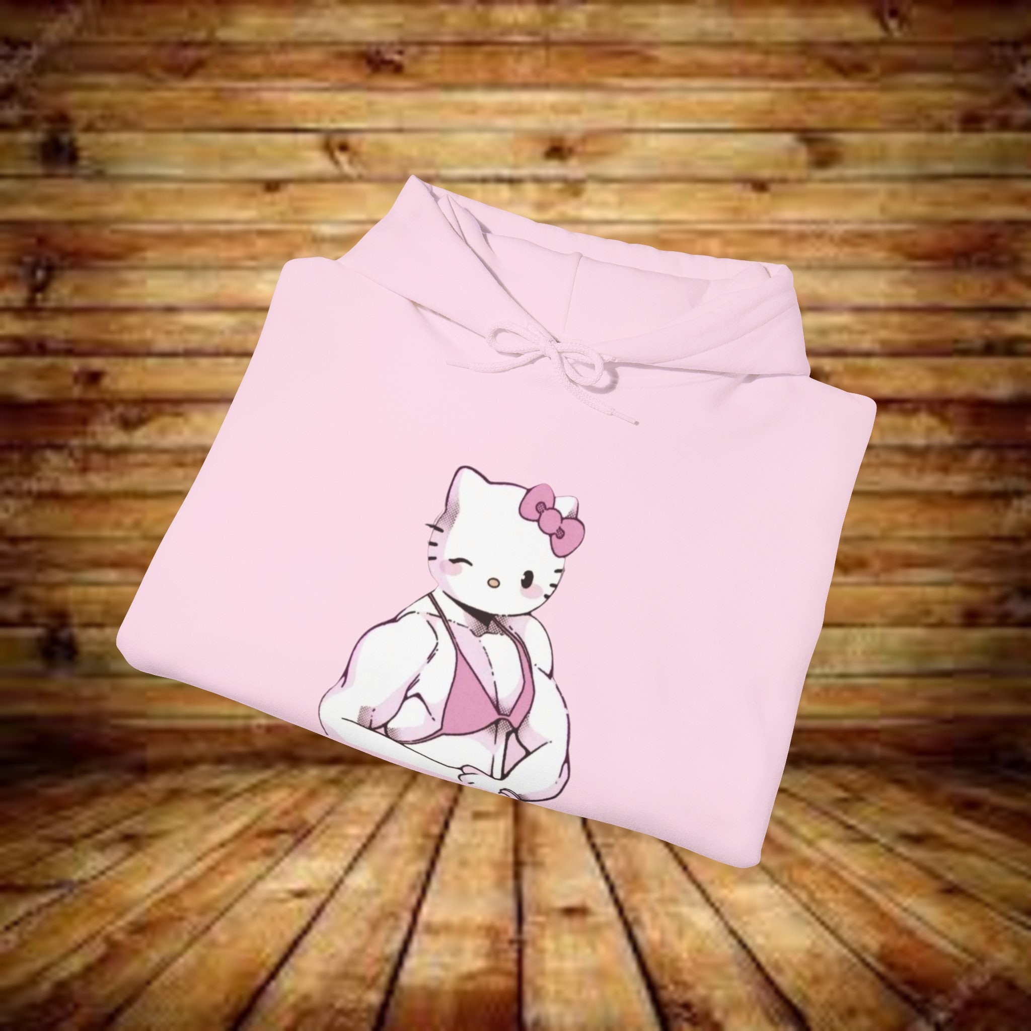 Hello Kitty Buff Bodybuilder Workout Gym Bulking Protein Powder Lifting ...