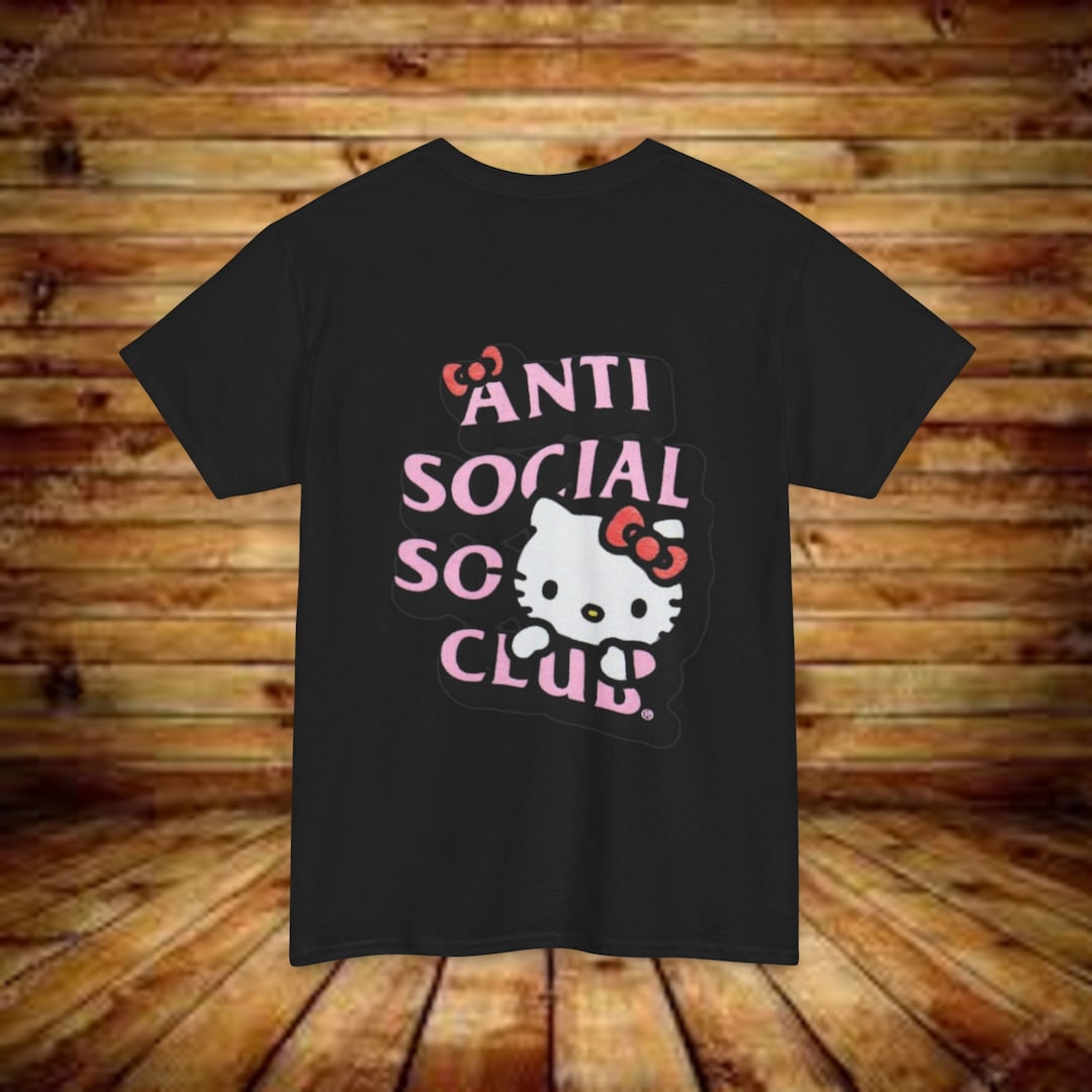Anti Social Hello Kitty Club Shirt, Y2k Hello Kitty Sanrio Lover Shirt ...
