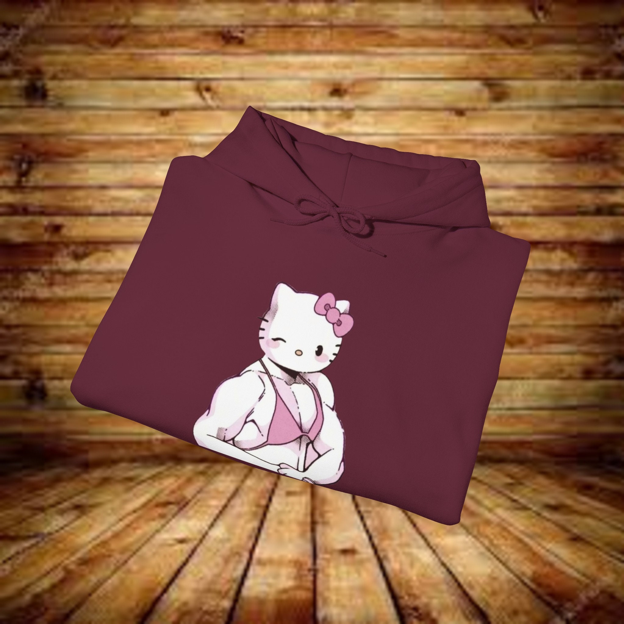 Hello Kitty Buff Bodybuilder Workout Gym Bulking Protein Powder Lifting ...