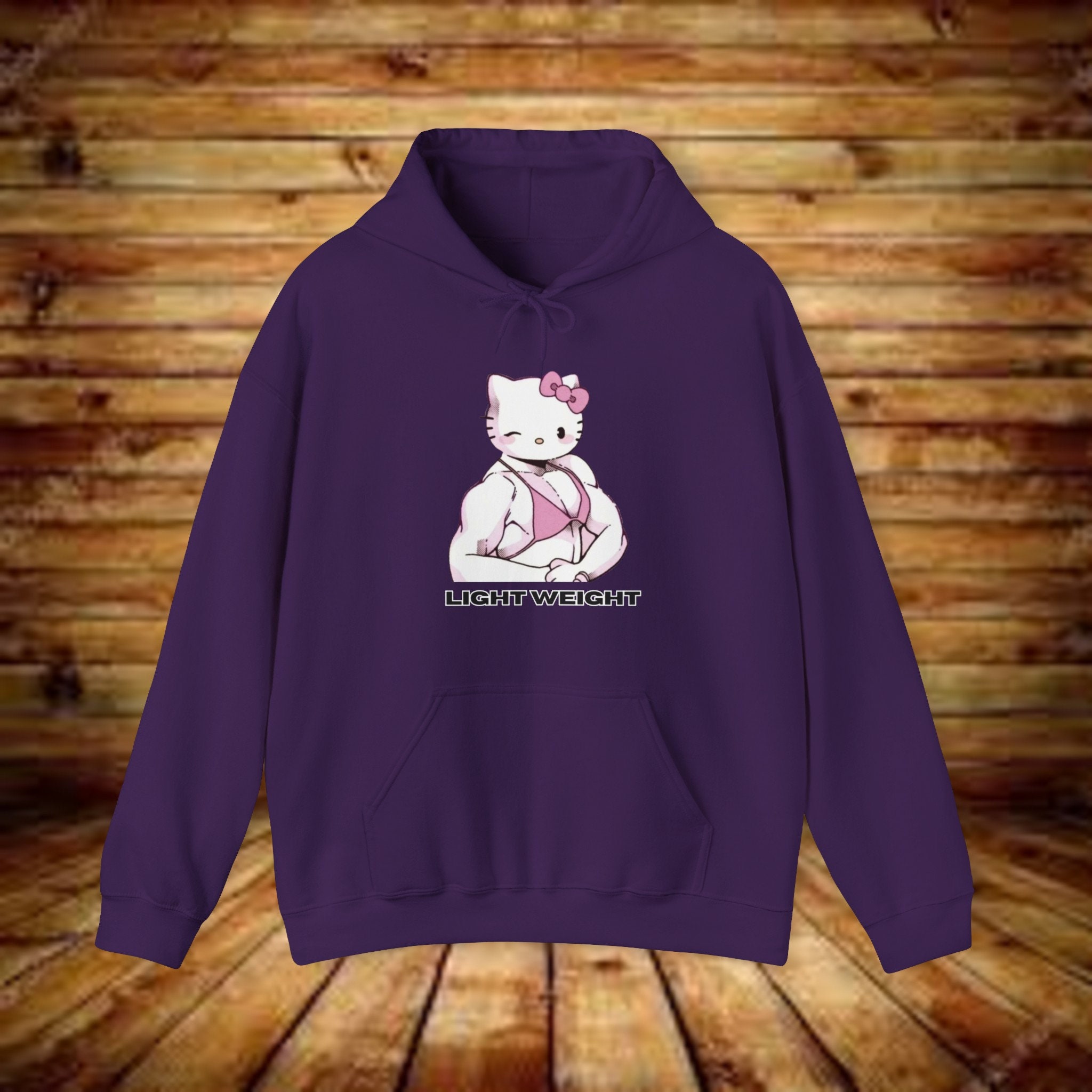 Hello Kitty Buff Bodybuilder Workout Gym Bulking Protein Powder Lifting ...