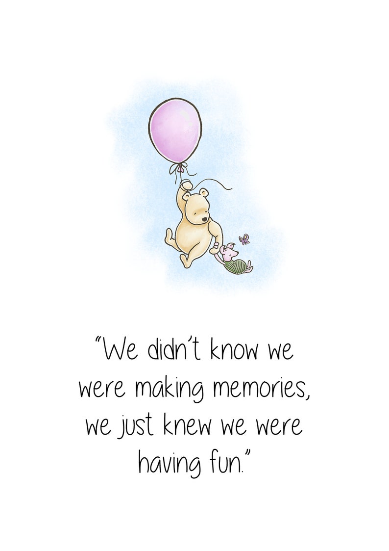 Printable Winnie the Pooh Poster - A4 - Print off at Home - Instant ...
