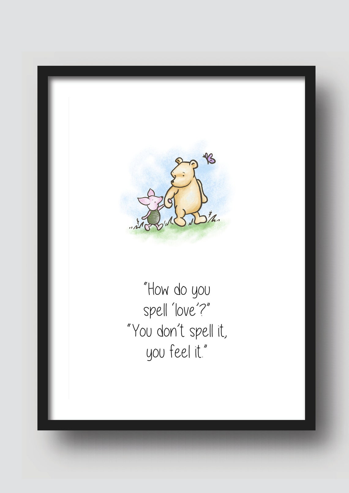 Printable Winnie the Pooh Poster A4 Print off at Home Instant Download ...