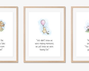 Printable Winnie the Pooh Poster A4 Print off at Home Instant Download ...