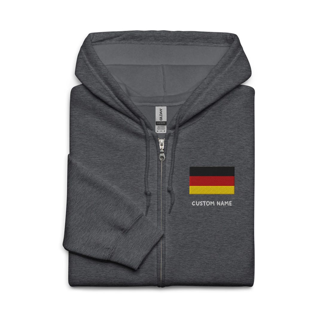 Personalized Embroidered Country Flag Hoodies, Tailored Embroidered ...