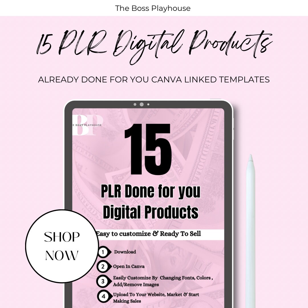 PLR, 15 DFY Products, DFY Digital Products, Plr Digital Products ...