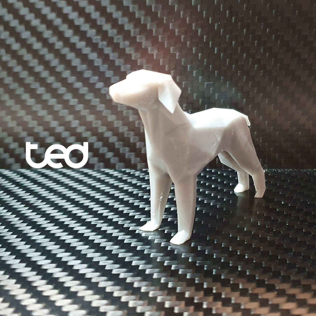 Miniature Dog Model, Resin 3D Model, Doberman, Low Polygon - Etsy