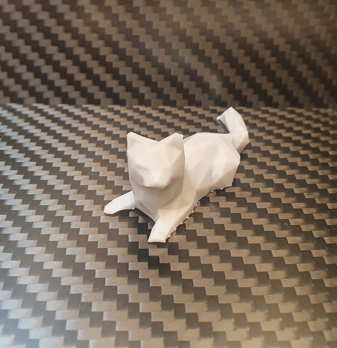 Miniature Cat Model, Resin 3D Model, Low Polygon Model - Etsy