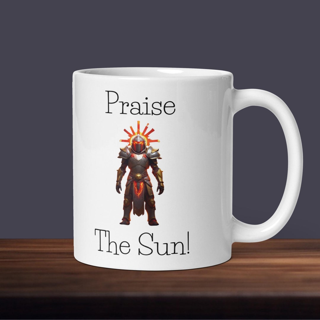 Praise the Sun Mug Unique Armor Design Perfect Birthday Gift for Dad or ...