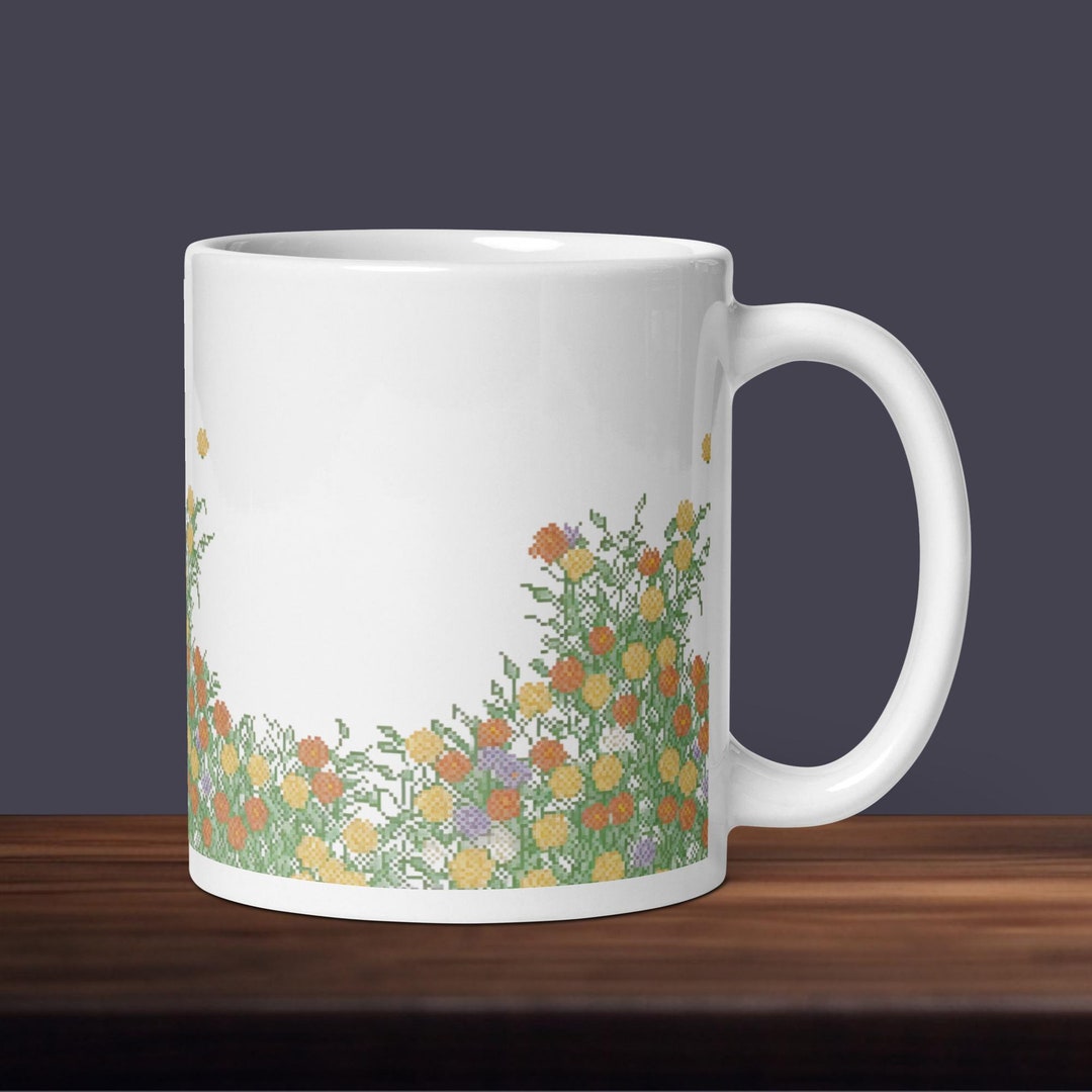 Swamp Candle Mug Unique 8-bit Flower Design Perfect Birthday Gift for ...