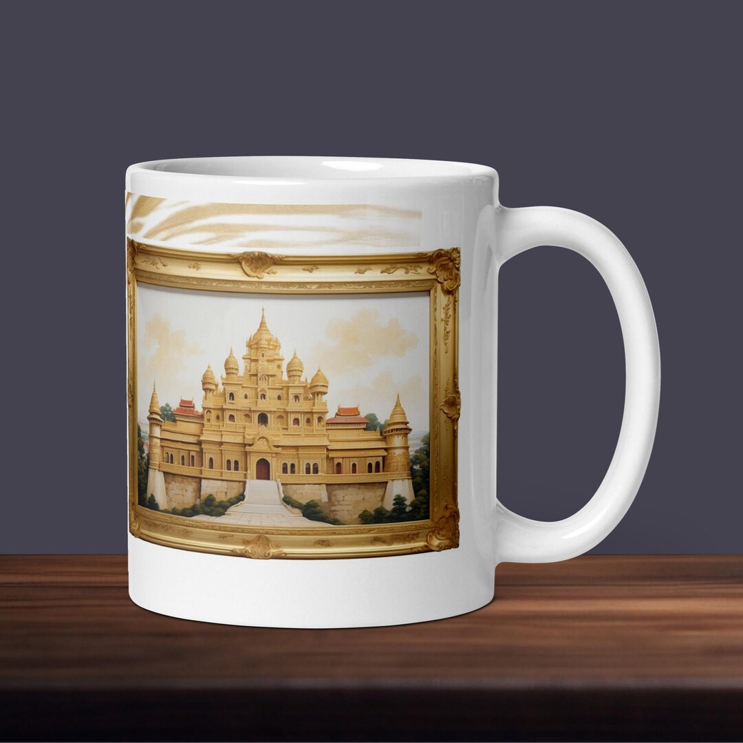 Castle Mug Unique Portrait Design Perfect Birthday Gift for Dad or Son ...