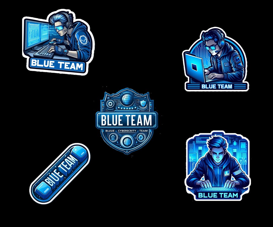 Blue Team Male Sticker kit X5 - Etsy
