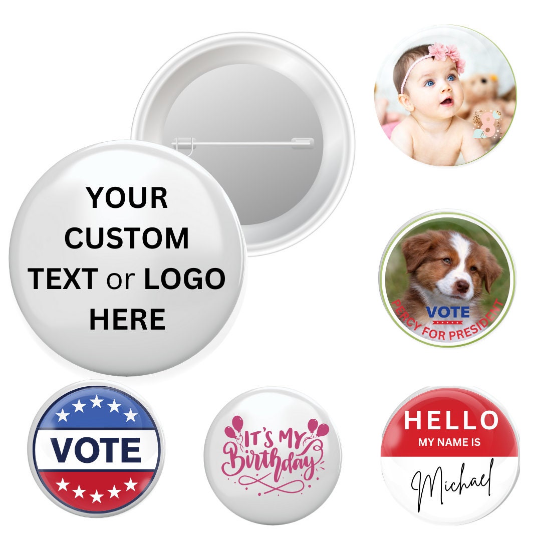 Fully Customizable 3.5" Aluminum Button With With Your Logo,, Picture ...