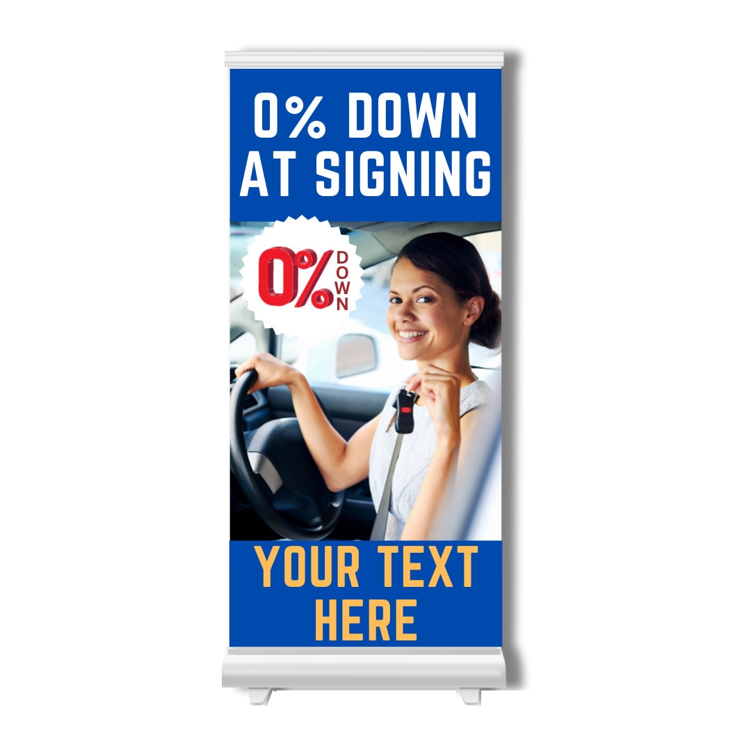 Custom Retractable Banner With Portable Personalized Customizable Full ...