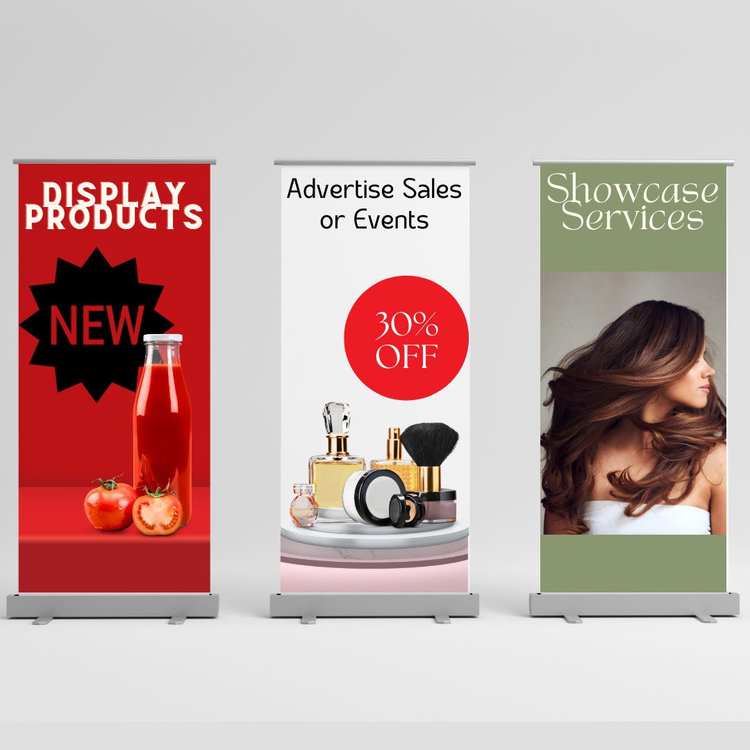 Custom Retractable Banner With Portable Personalized Customizable Full ...