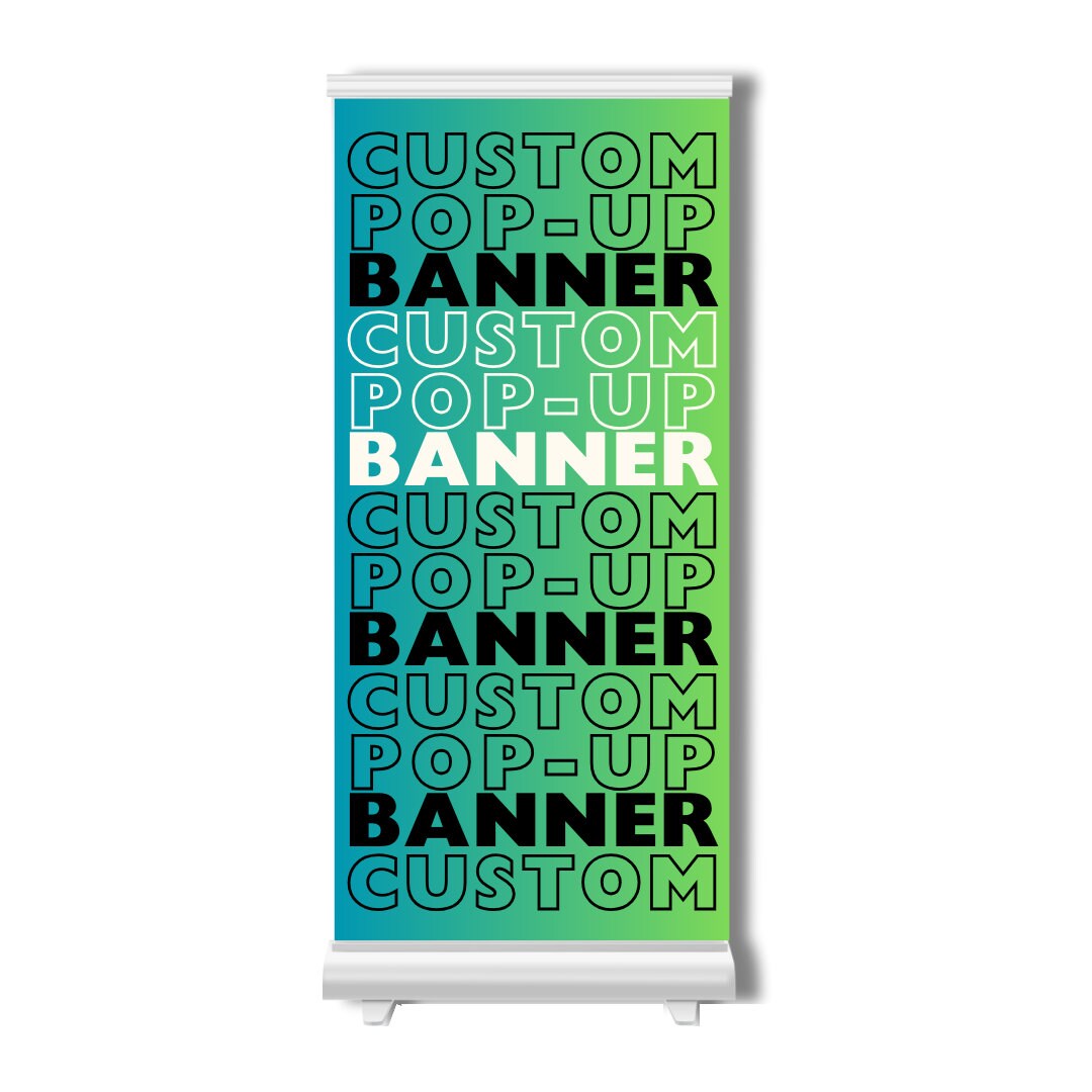 Custom Retractable Banner With Portable Personalized Customizable Full ...