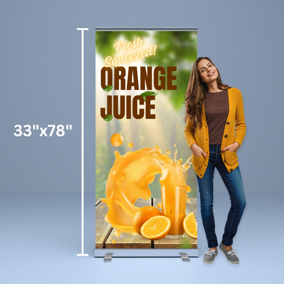 Custom Retractable Banner With Portable Personalized Customizable Full ...