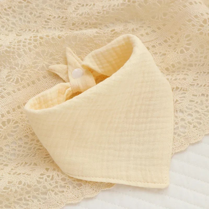 Trendy Personalized Triangle Scarf Bib, Soft Cotton Gauze Saliva Towel ...