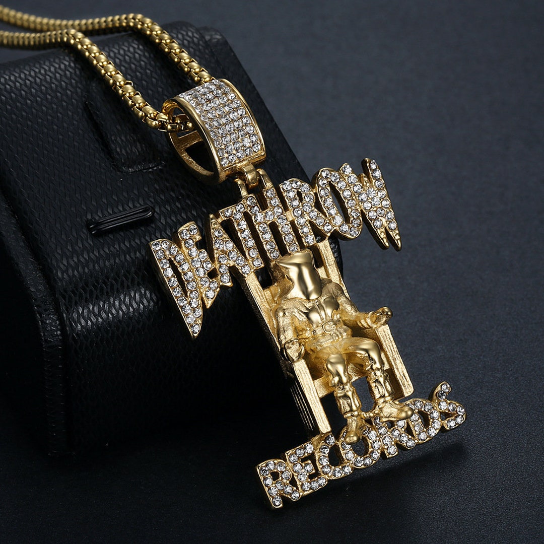 High-quality Death Row Records Gold / Silver Pendant Jewelry Chain ...