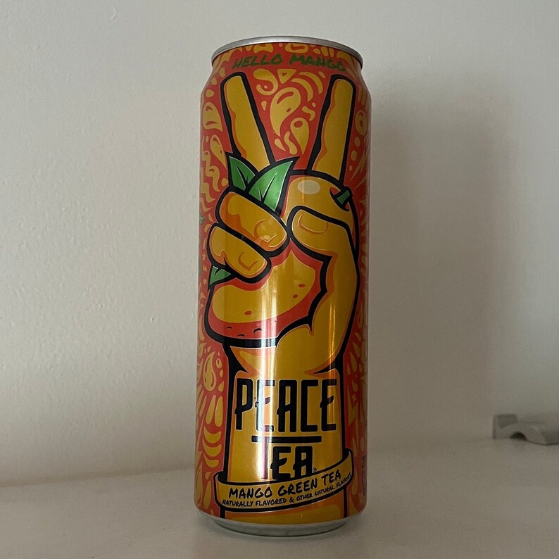 Handmade Peace Tea Cans With Faux Plants - Etsy