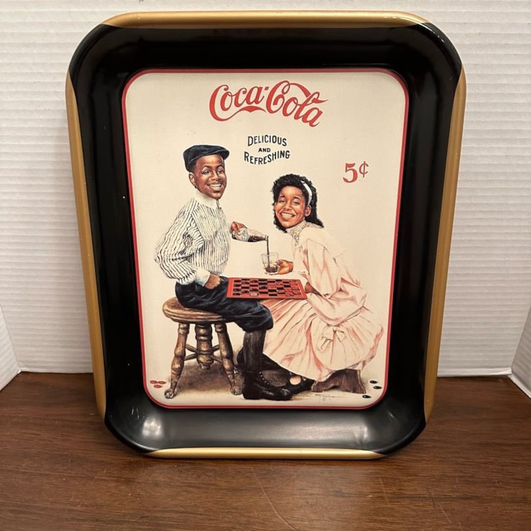 John Solomon Sandridge Winning Smiles Coca-cola Tray Ad 1994 Black ...