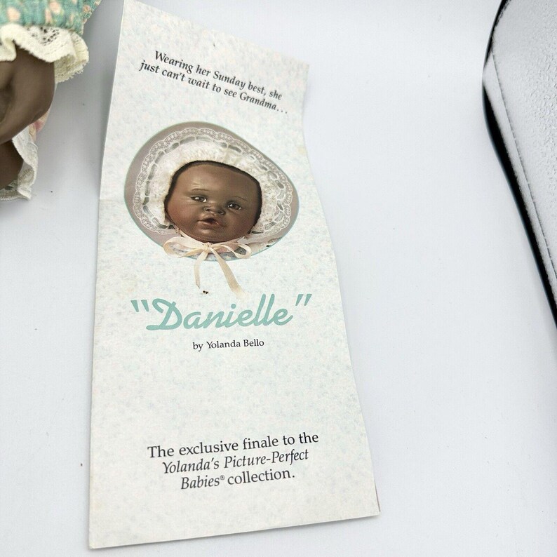 Porcelain Doll African American Danielle by Yolanda Bello 1992 10" Baby ...