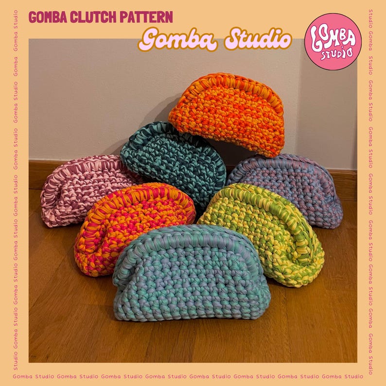 GOMBA CLUTCH - Digital Crochet Pattern and Tutorial - Etsy