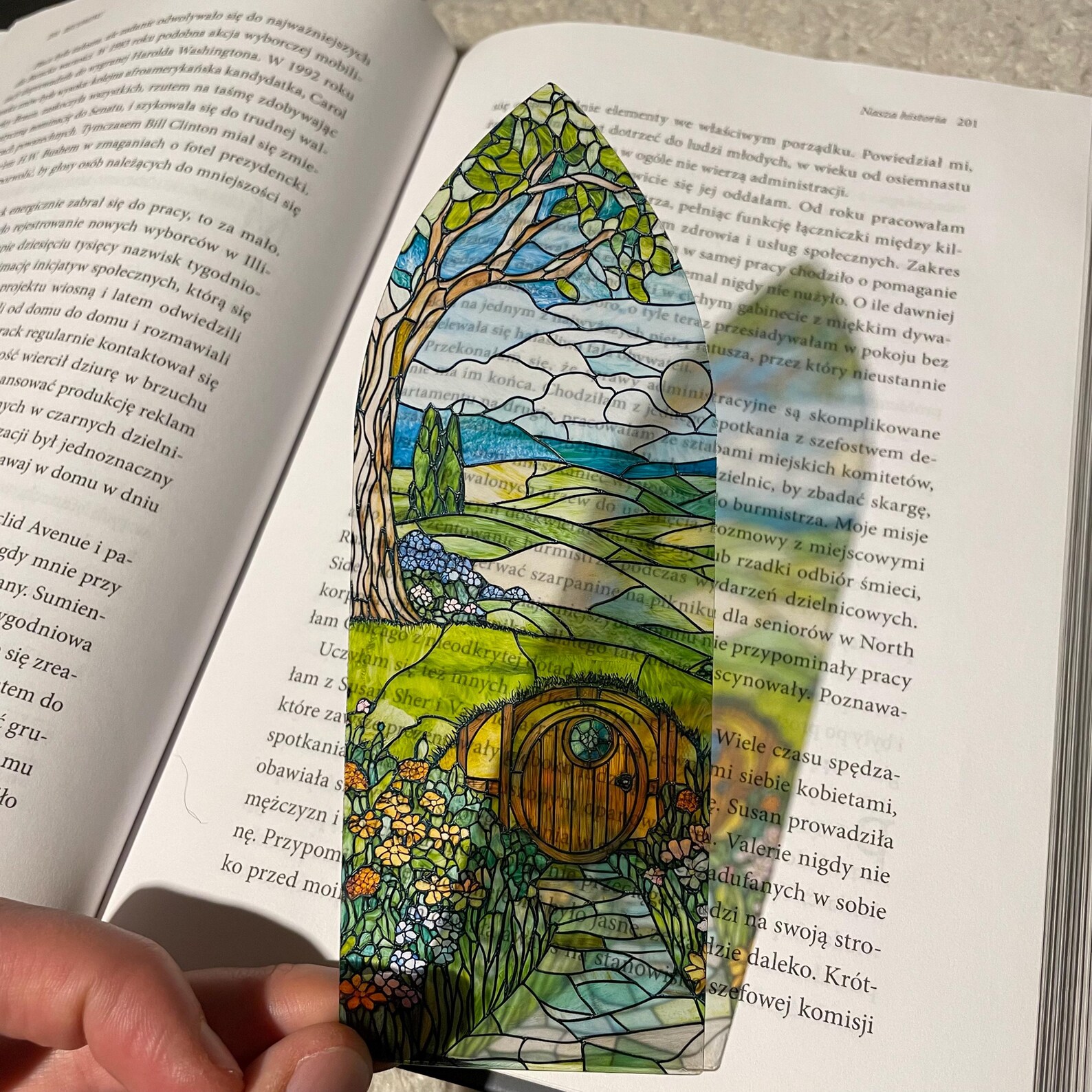 Shire's Cottagecore World Stained Glass Bookmark | Transparent Bookmark ...