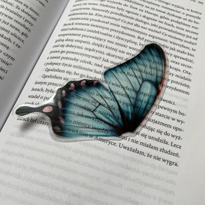 Butterfly Wing Clear Bookmark | Transparent Bookmark | Gothic Bookmark ...