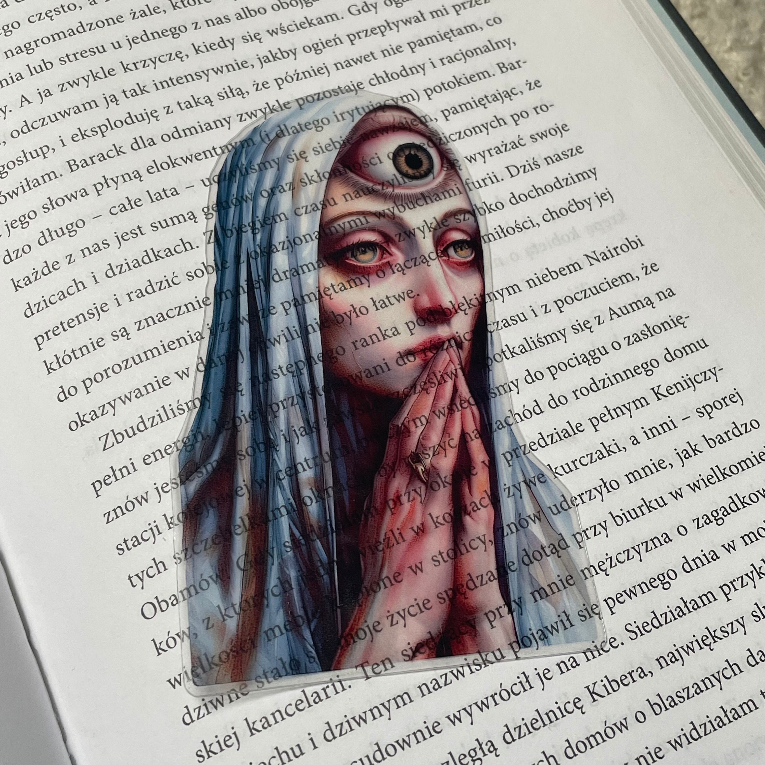 Gothic Nun Bookmark Transparent Bookmark Clear Bookmark Scary Horror ...