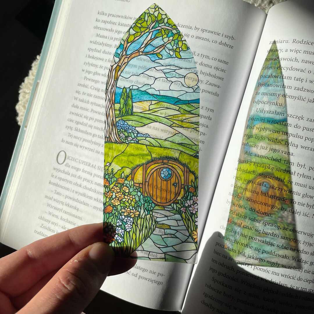 Shire's Cottagecore World Stained Glass Bookmark | Transparent Bookmark ...