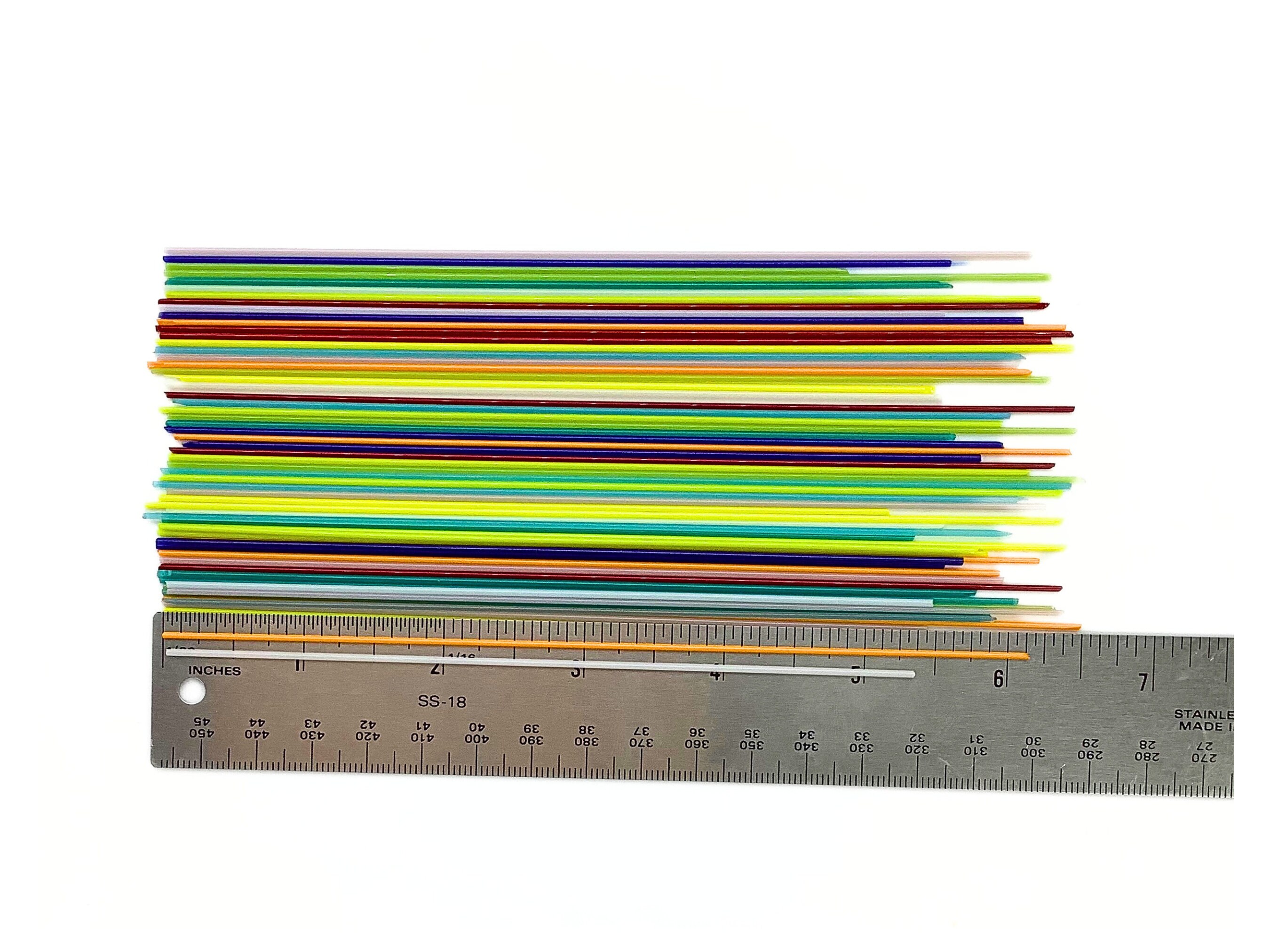96 COE Glass Stringers, Opaque Colored Stringers for Fusing - Etsy