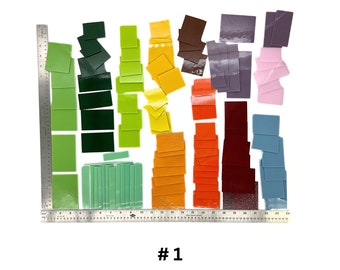 Fusible Scrap Glass, 96 COE, Colored Mixture of Transparent Glass, 5 ...
