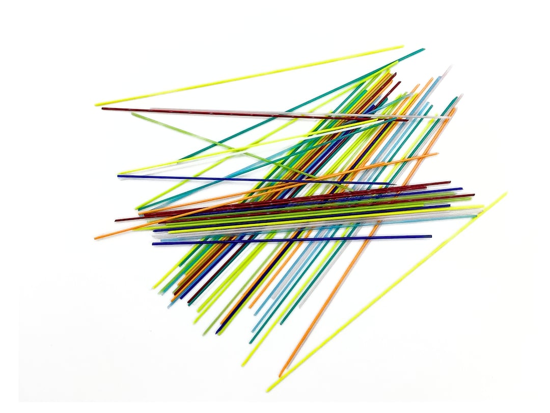 96 COE Glass Stringers, Opaque Colored Stringers for Fusing - Etsy