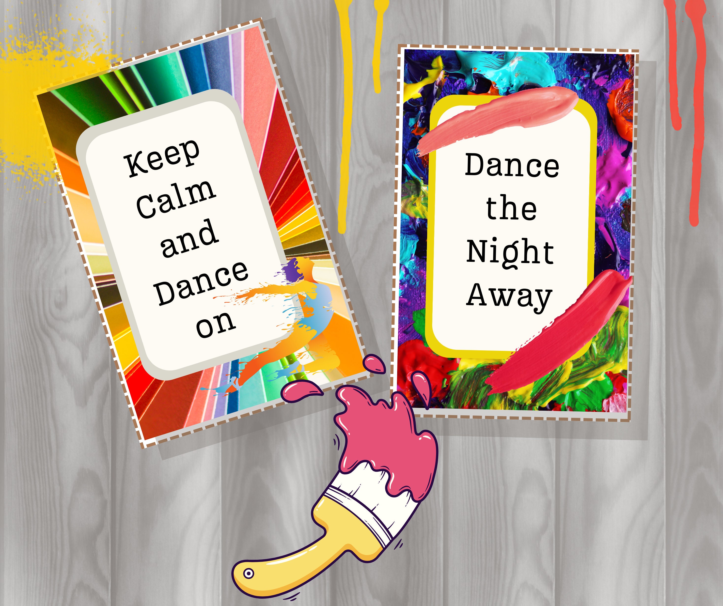 Printable Dance-themed Tags, Valentine’s Day Printable Cards, Dancer ...