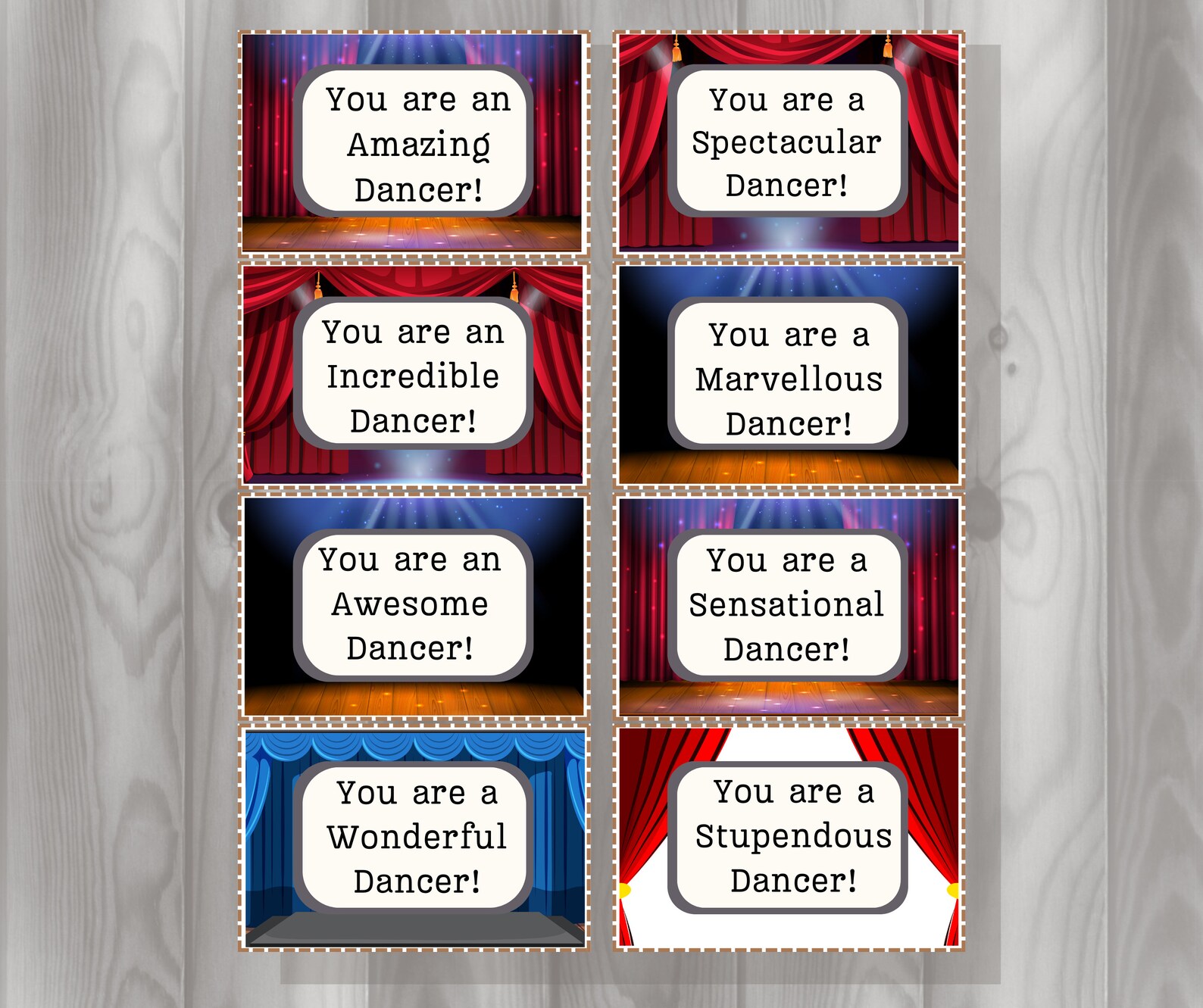 Printable Dance-themed Tags, Valentine’s Day Printable Cards, Dancer ...