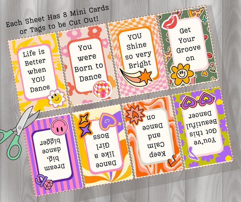 Printable Dance-themed Tags, Valentine’s Day Printable Cards, Dancer ...