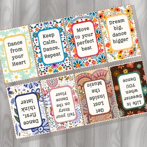 Printable Dance-themed Tags, Valentine’s Day Printable Cards, Dancer ...