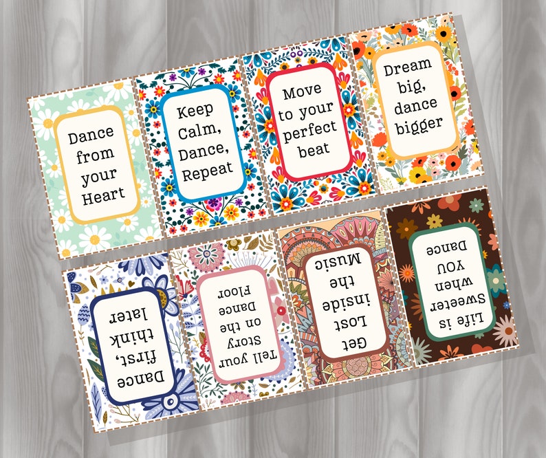 Printable Dance-themed Tags, Valentine’s Day Printable Cards, Dancer ...